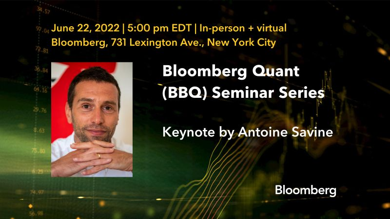 Differential Machine Learning at Bloomberg – Antoine Savine